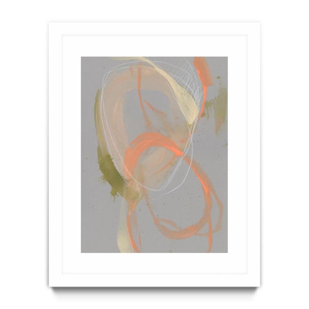 Giant Art 30x40 Pastel Loops II Matted and Framed in White - Walmart.com