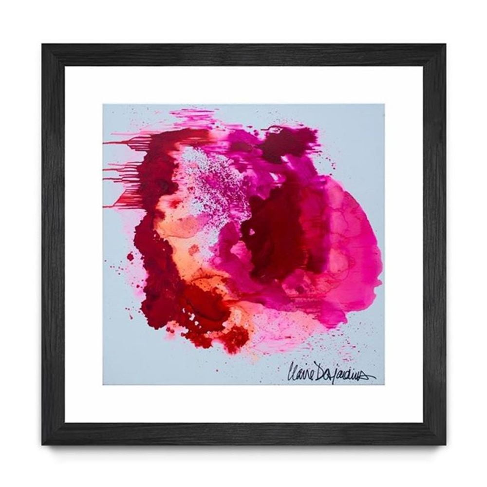Giant Art 36x36 Stop A While Matted and Framed in Pink - Walmart.com