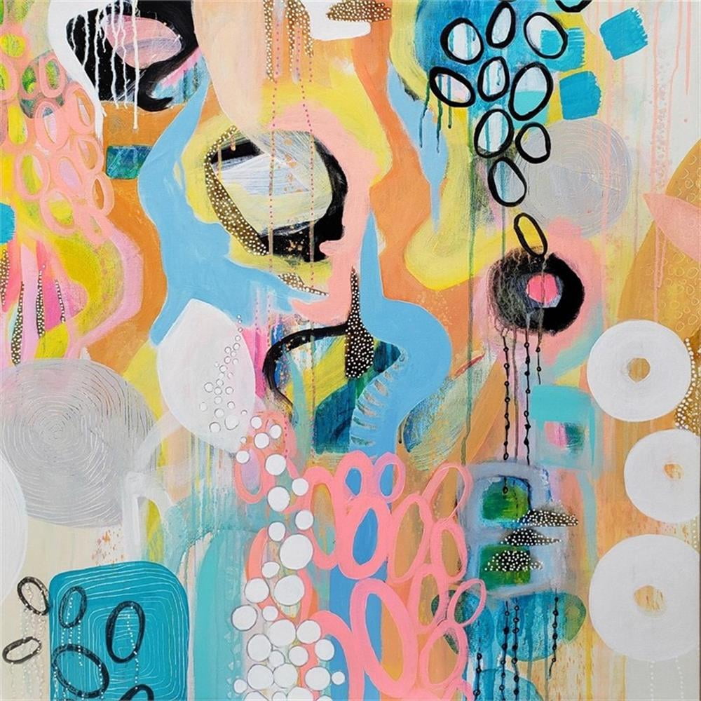 Giant Art 54x54 Abstract distraction 15 Fine Art Giant Canvas Print in ...