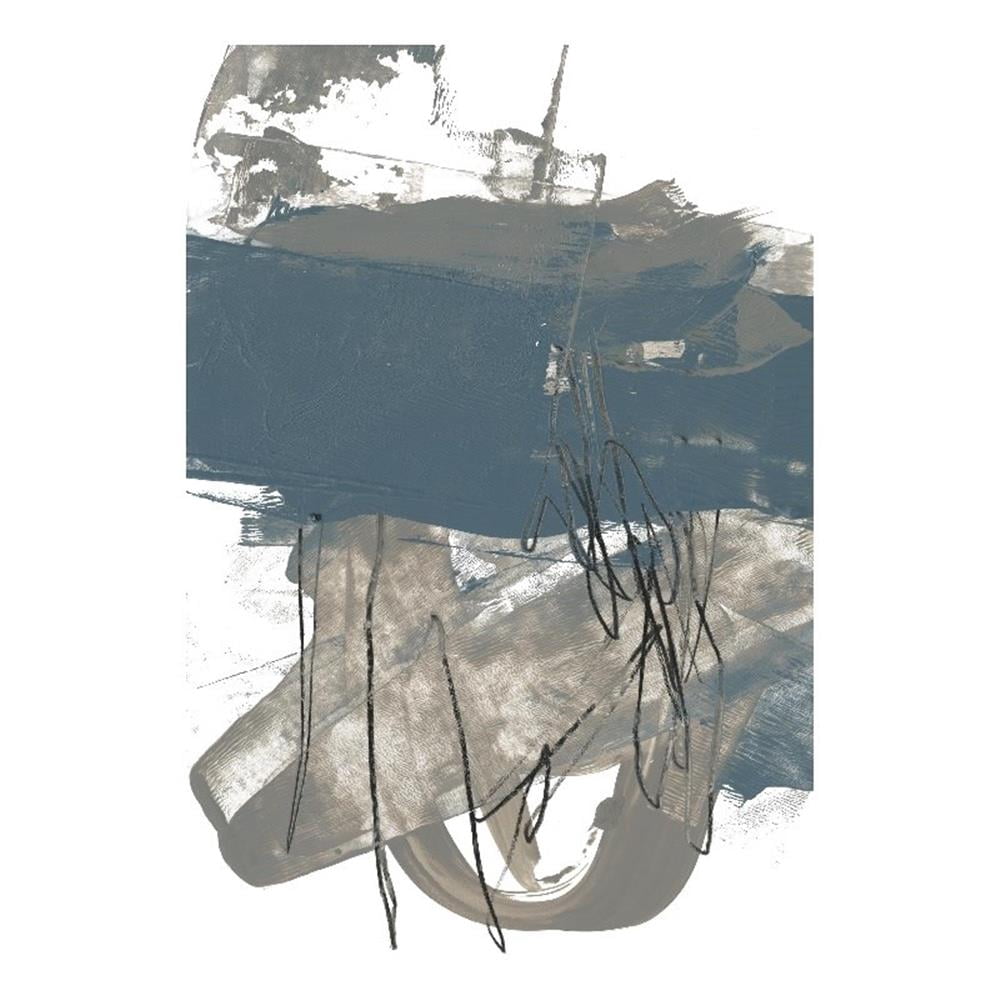 Giant Art 72x48 Blue & Grey Swipe I Fine Art Giant Canvas Print in ...