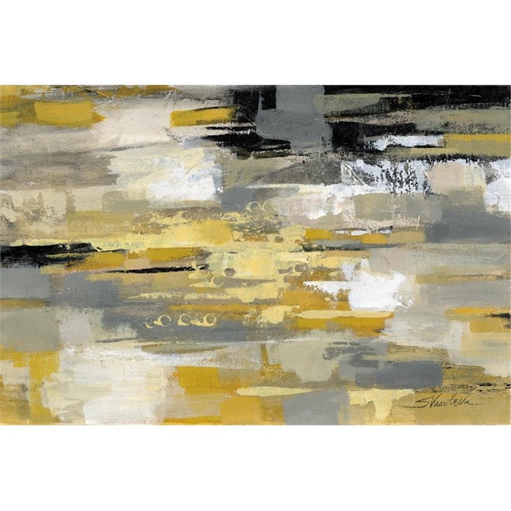 Giant Art 72x48 Urban Walkway Fine Art Giant Canvas Print in Yellow ...
