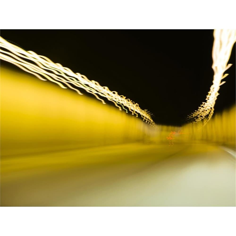 Giant Art 72x54 Tunnel Abstract 2 Fine Art Giant Canvas Print in Yellow ...