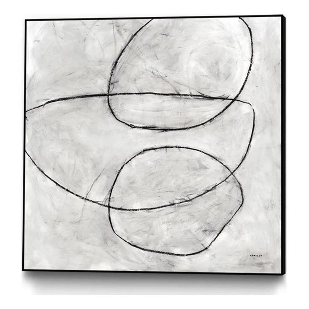 Giant Art Canvas 20x20 Balance Perspective Framed in Multi-Color ...