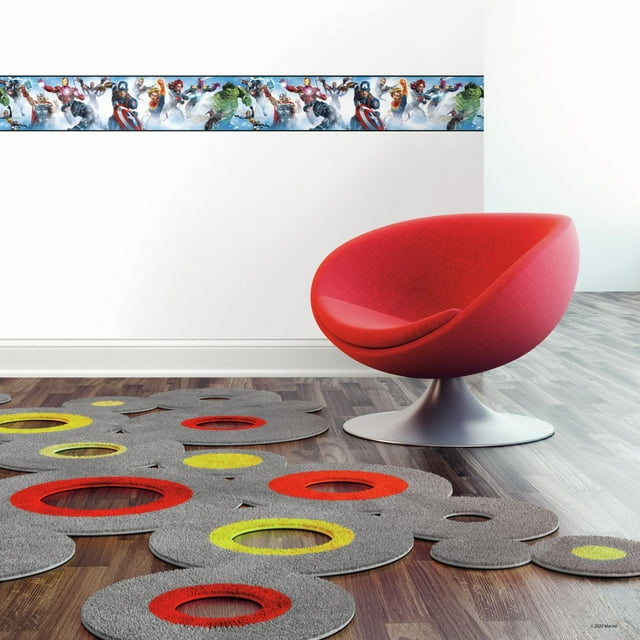 Marvel Avengers Peel & Stick Wall Border, Kids Favorite Marvel ...