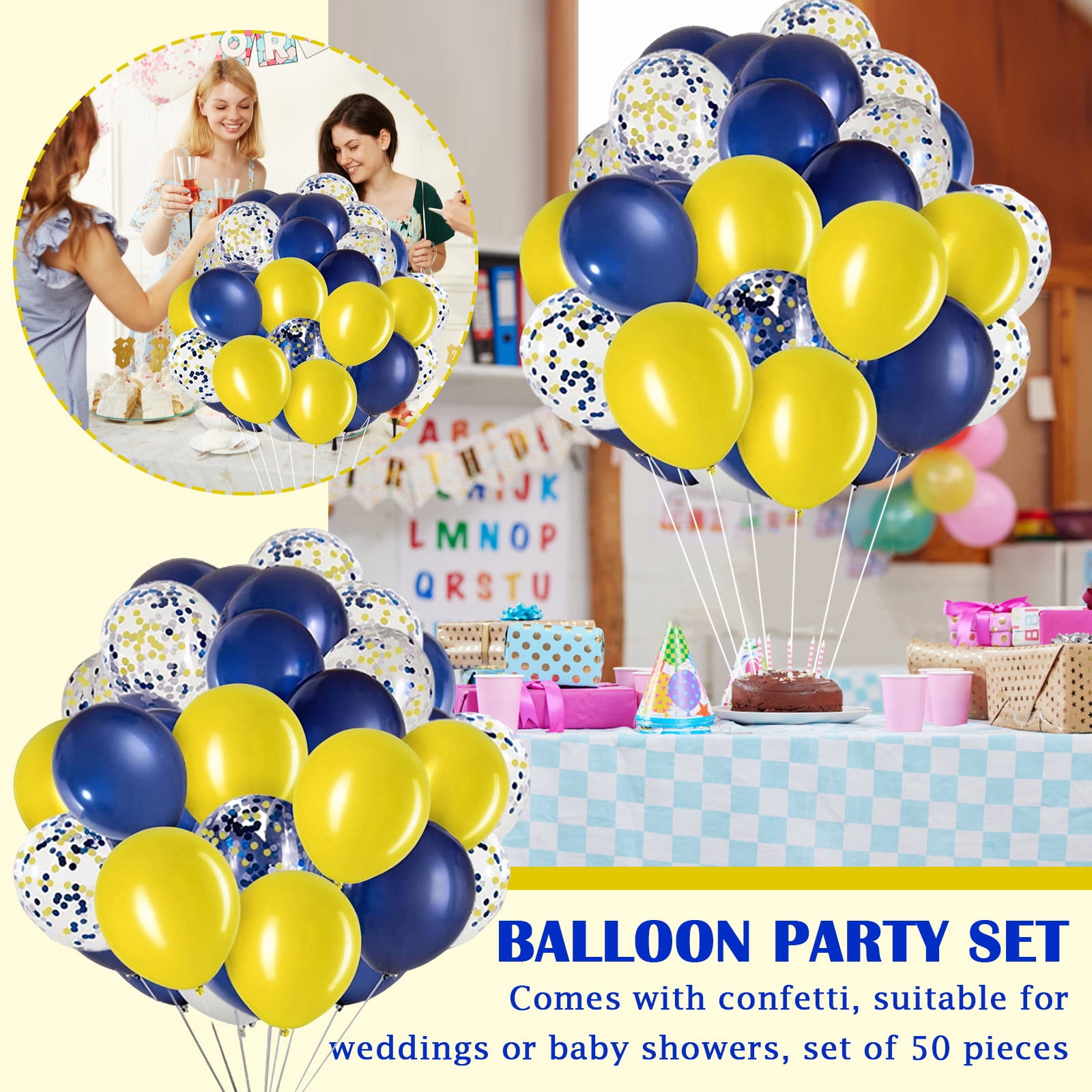 Giant Balloons 36 Inch - 8 Pack Jumbo Large Round Latex Balloon For Photo Shoot Birthday ...