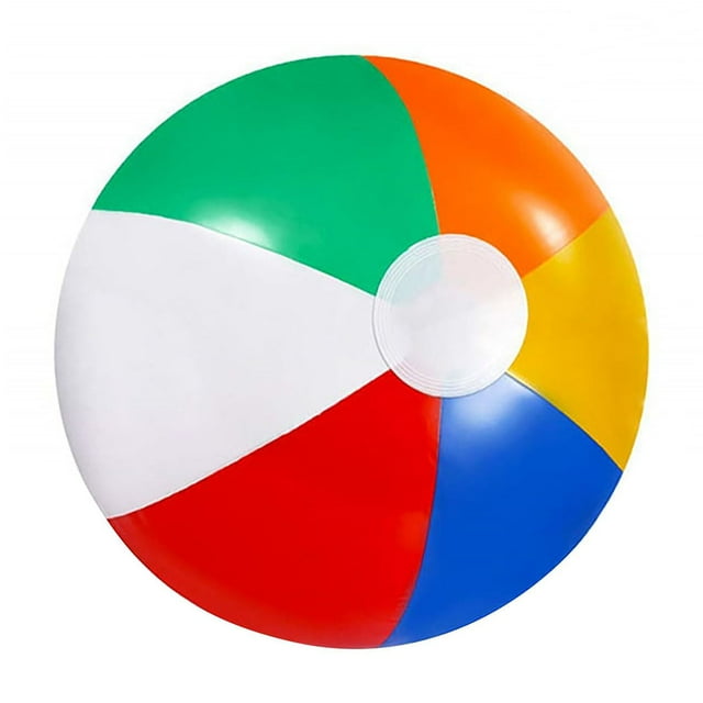 Giant Beach Ball, Beach Balls for Kids, Rainbow Color Pool Toys Pool ...