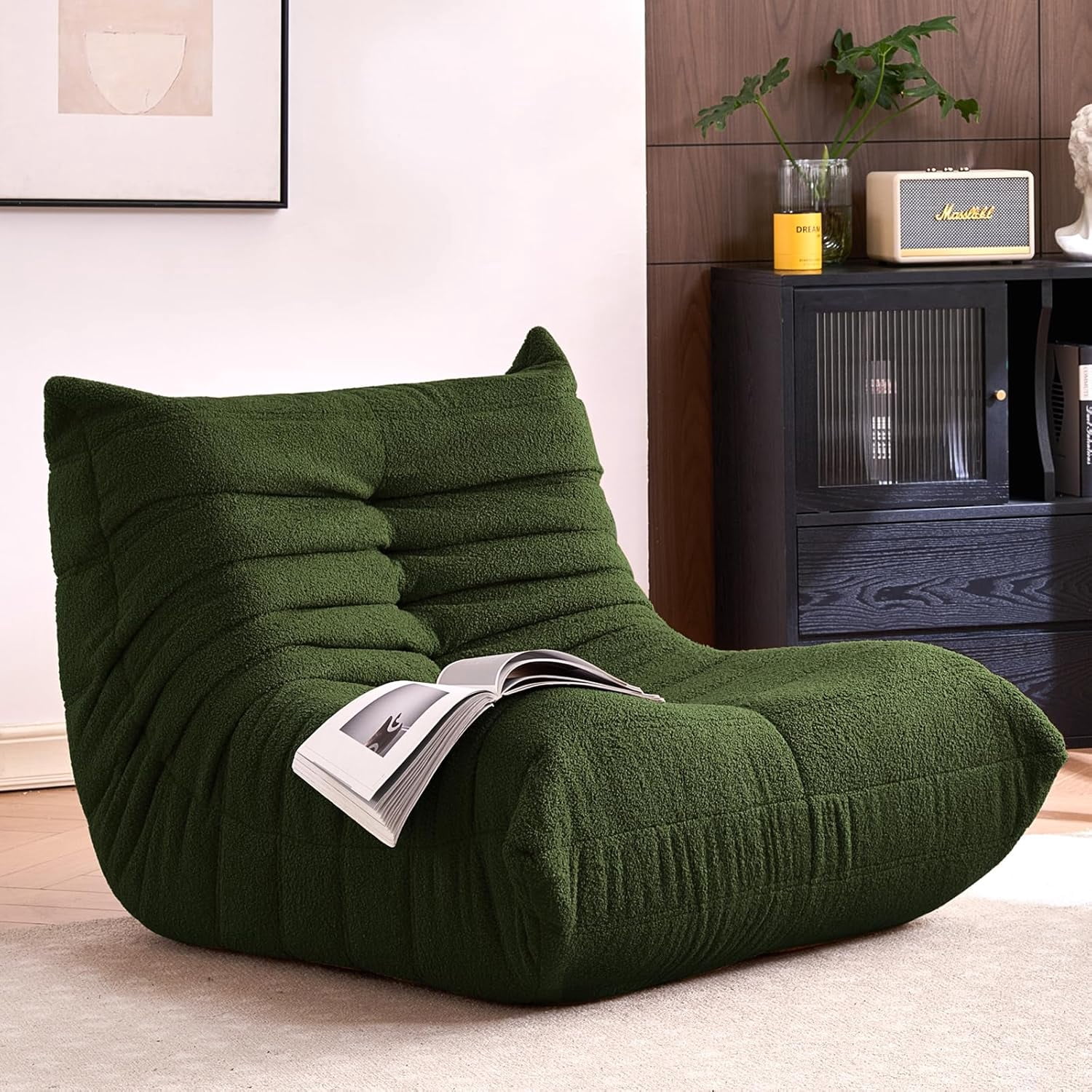 Giant Bean Bag Chairs for Adults - Lazy Floor Sofa Couch Single Seat ...