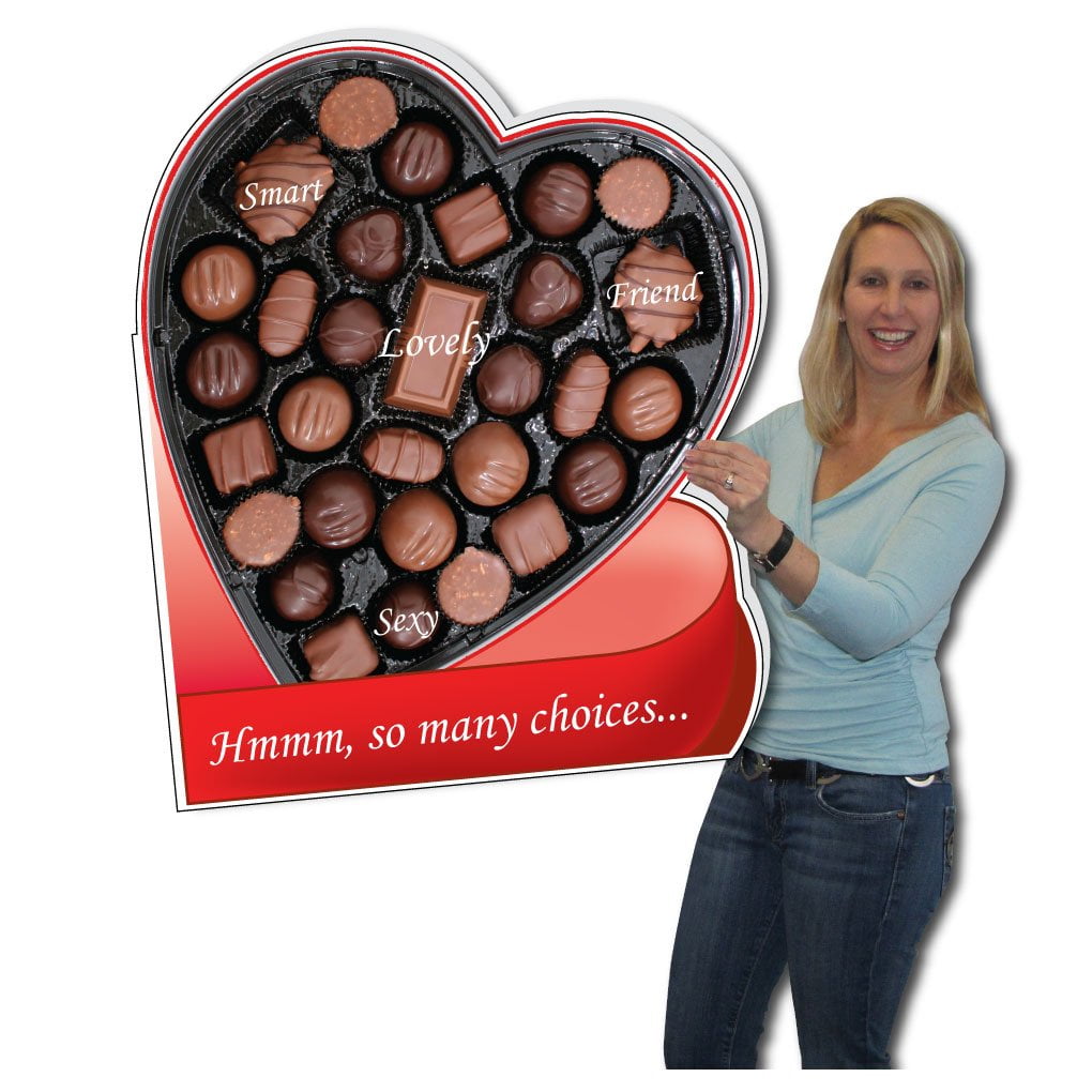 Victory Store Giant Birthday Card, 2x3 Foot Funny Chocolate Box Card ...