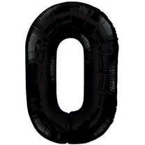 34 inch Kaleidoscope Number 4 - Black Foil Mylar Balloon - Party ...
