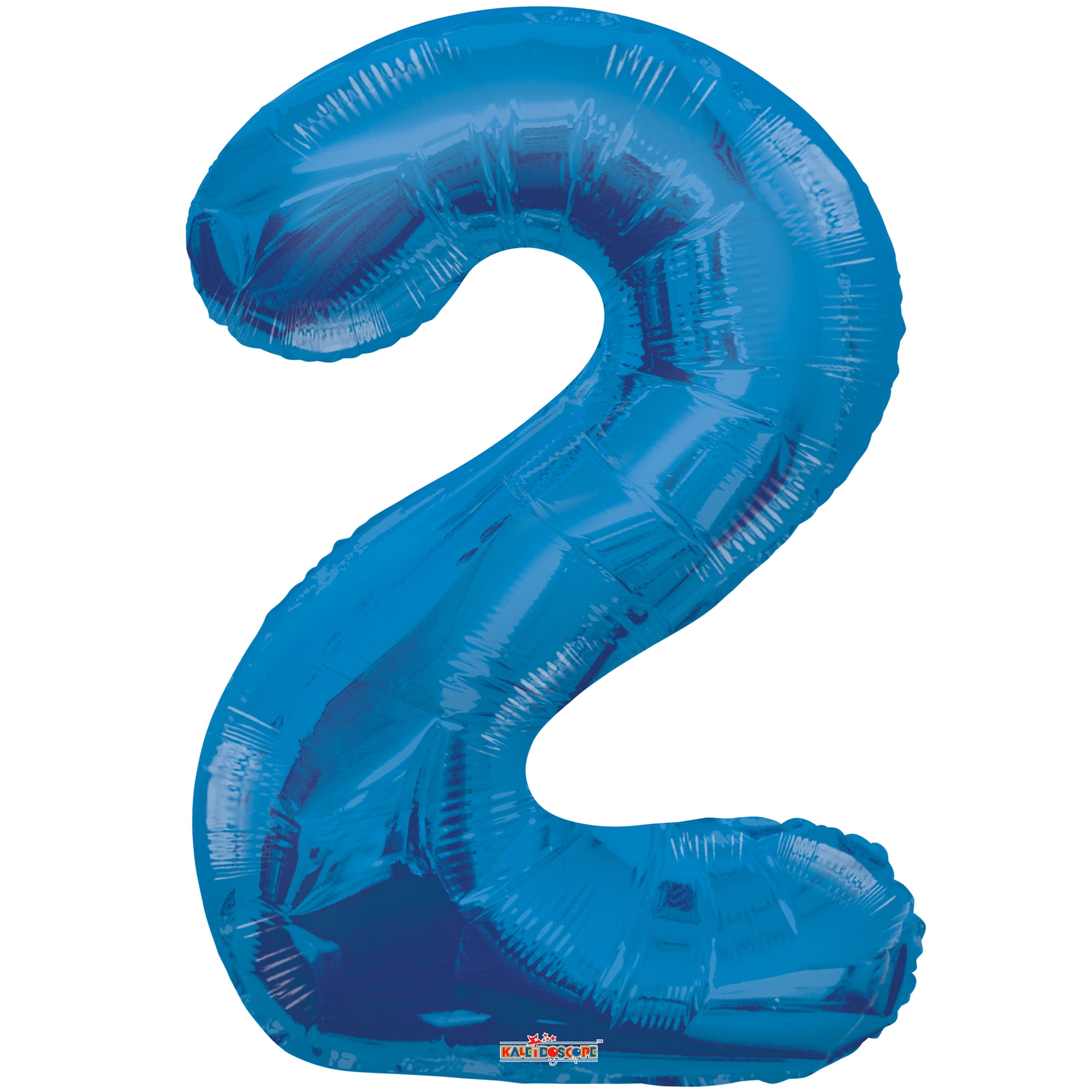 Giant Blue Number 2 Foil Balloon 34" - Walmart.com
