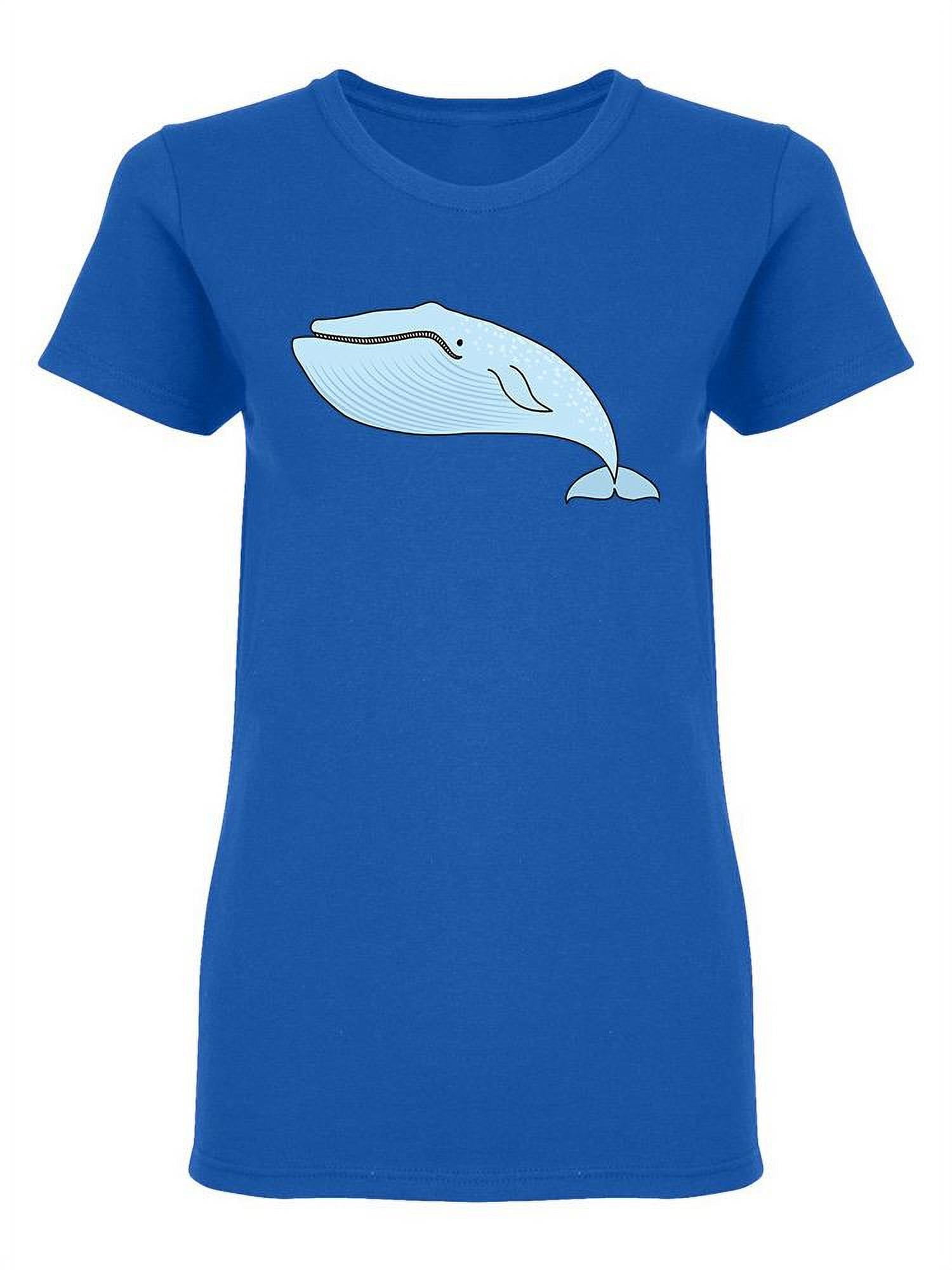 Giant Blue Whale Design Shaped T-Shirt Women -Image by Shutterstock ...