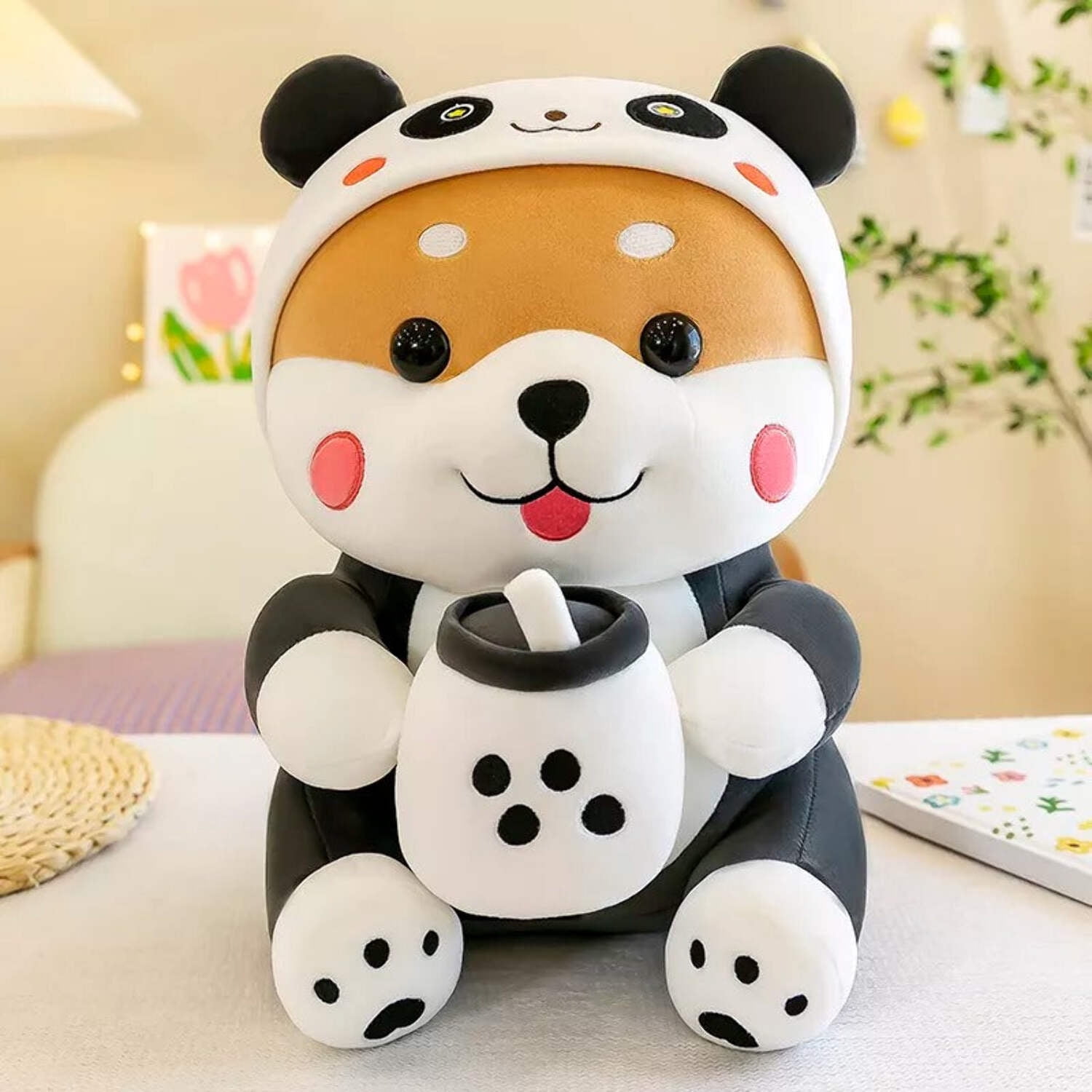 Giant Boba Plush 50cm 70cm XL Bubble Tea Large Boba Stuffed Pillow ...