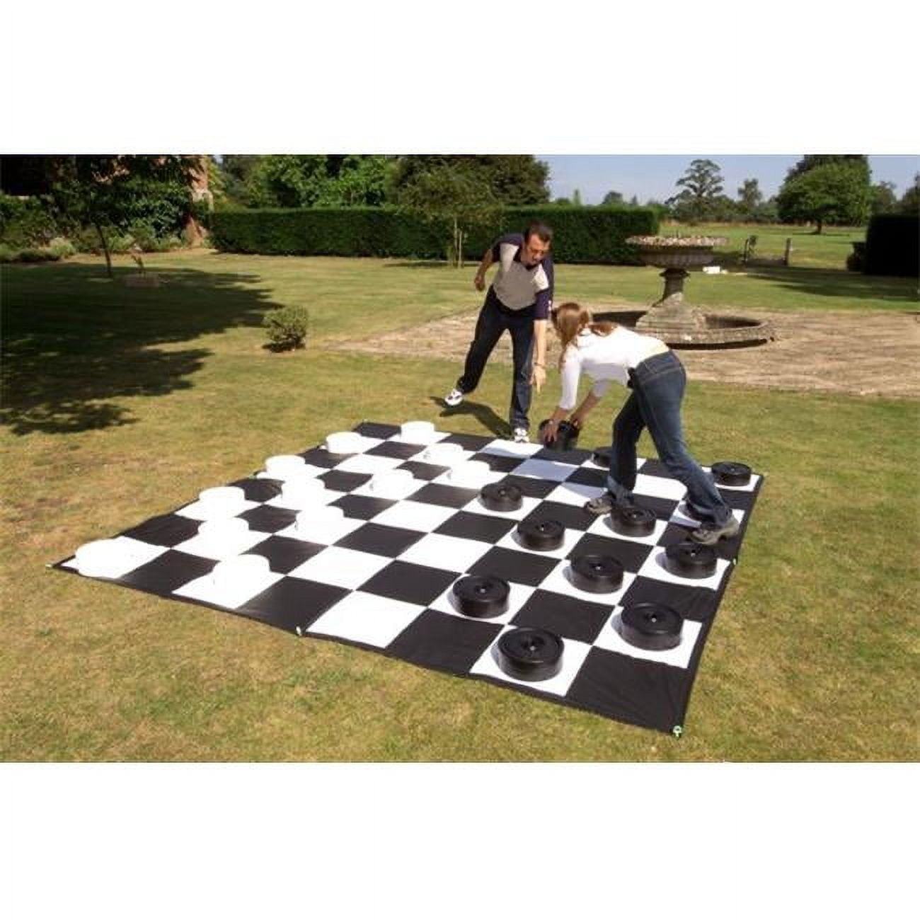 Placard Giant Checkers Set Board Games, Vinyl White, 24 Count - Walmart.com
