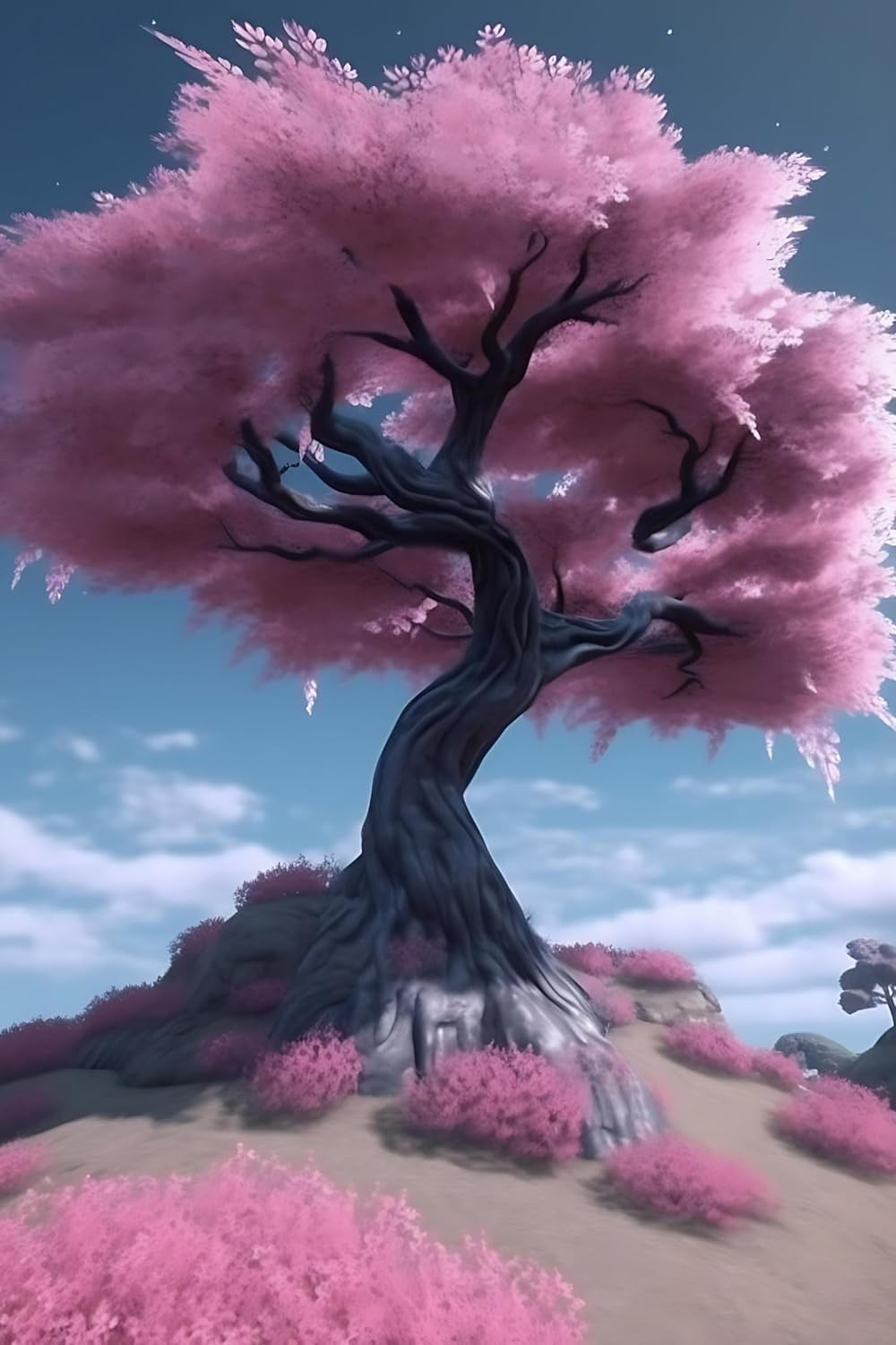 Giant Cherry Blossom Tree - Tree of Life - Fantasy Floral Theme Poster ...