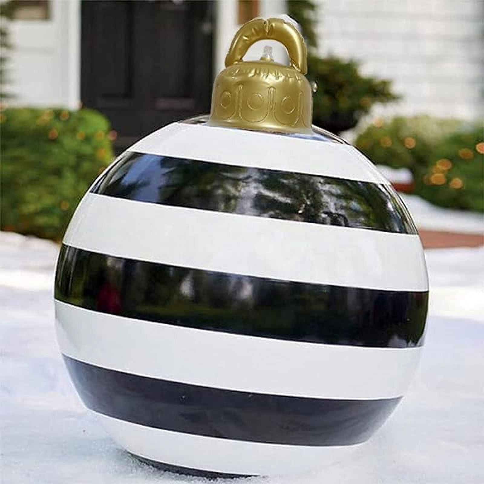 Giant Christmas PVC Inflatable Decorated Ball Ornaments, 24 Inch ...