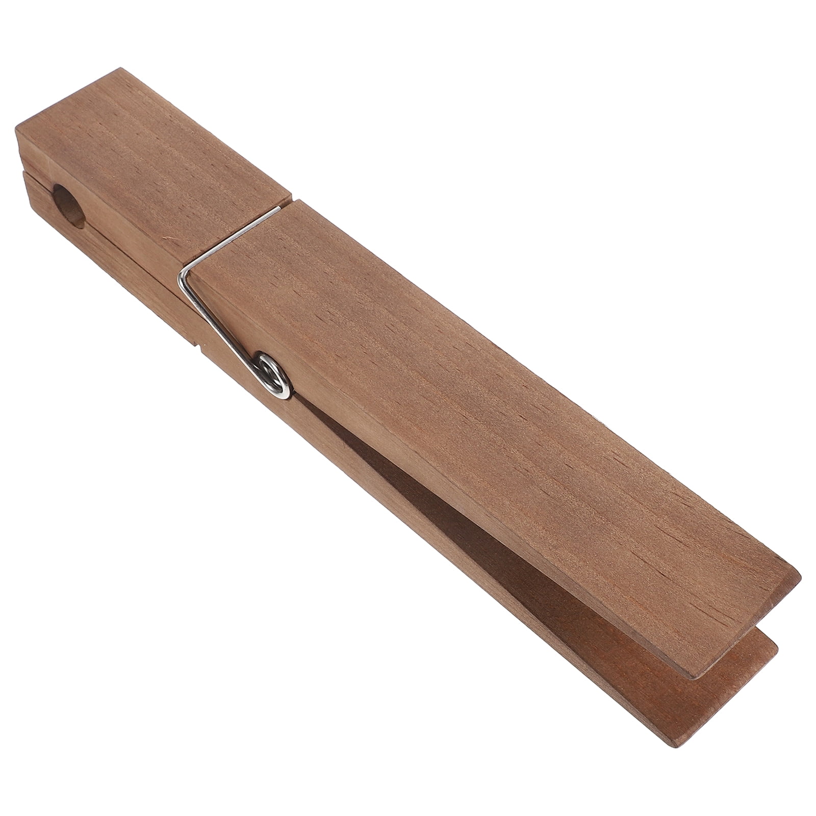 Amosfun Worgeous Large Wooden 2pcs Heavy Duty Clothes Clip Towel Holder ...