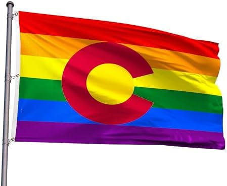 Giant Colorado State Pride Rainbow Flag 8x12ft Extra Large CO State ...