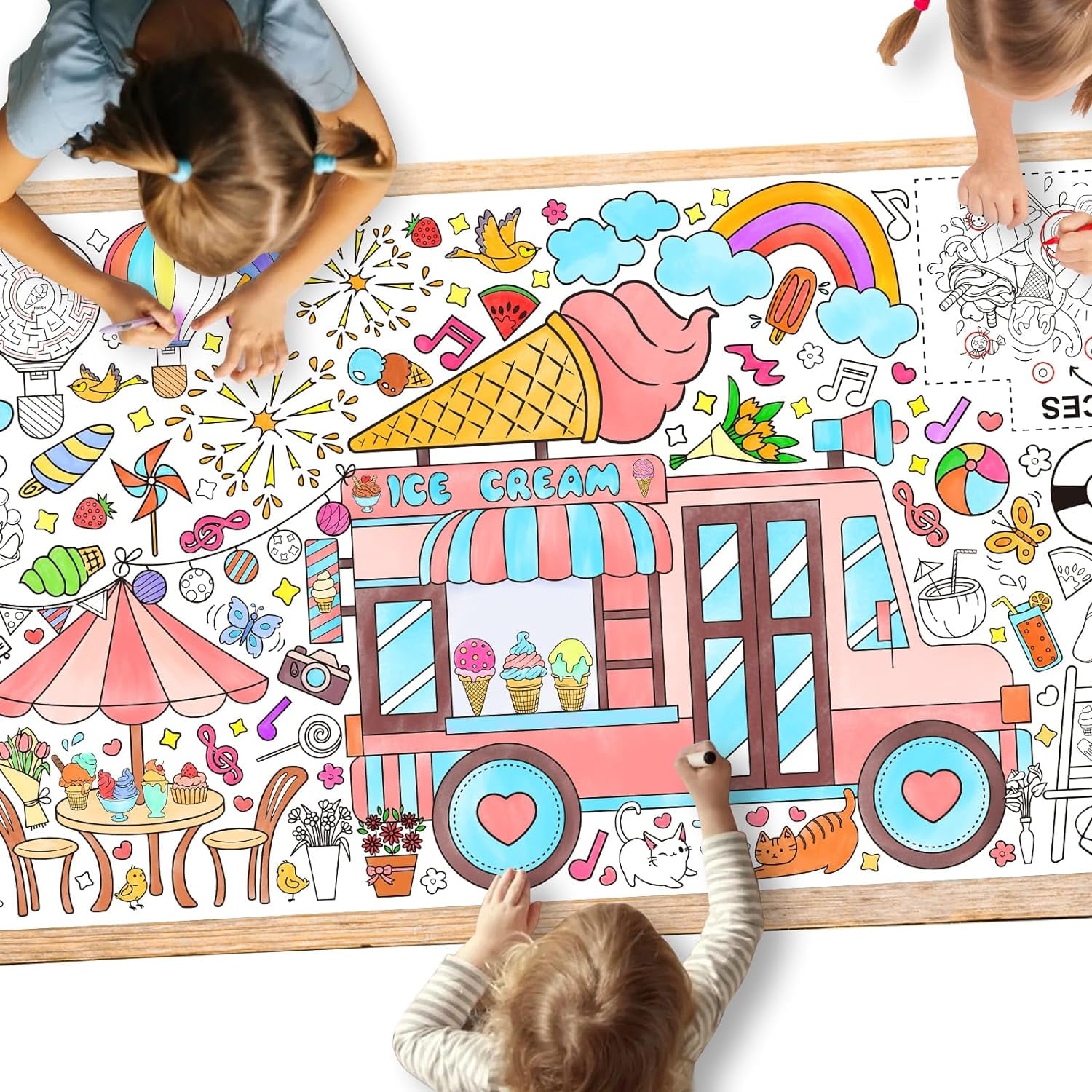 Giant Coloring Poster for Classroom Wall - Versatile 31.5 x 72 Inches ...