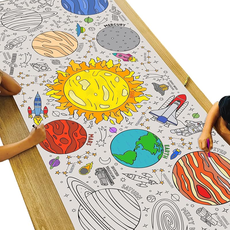 Giant Coloring Poster for Kids - Rolled, No Creases 30" x 72" Jumbo ...