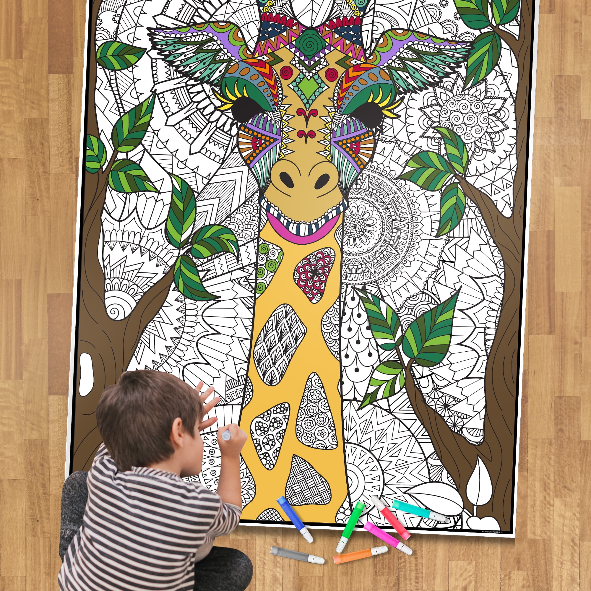 Giant Coloring Poster - Premium Jumbo Coloring Sheets for Kids & Adults ...