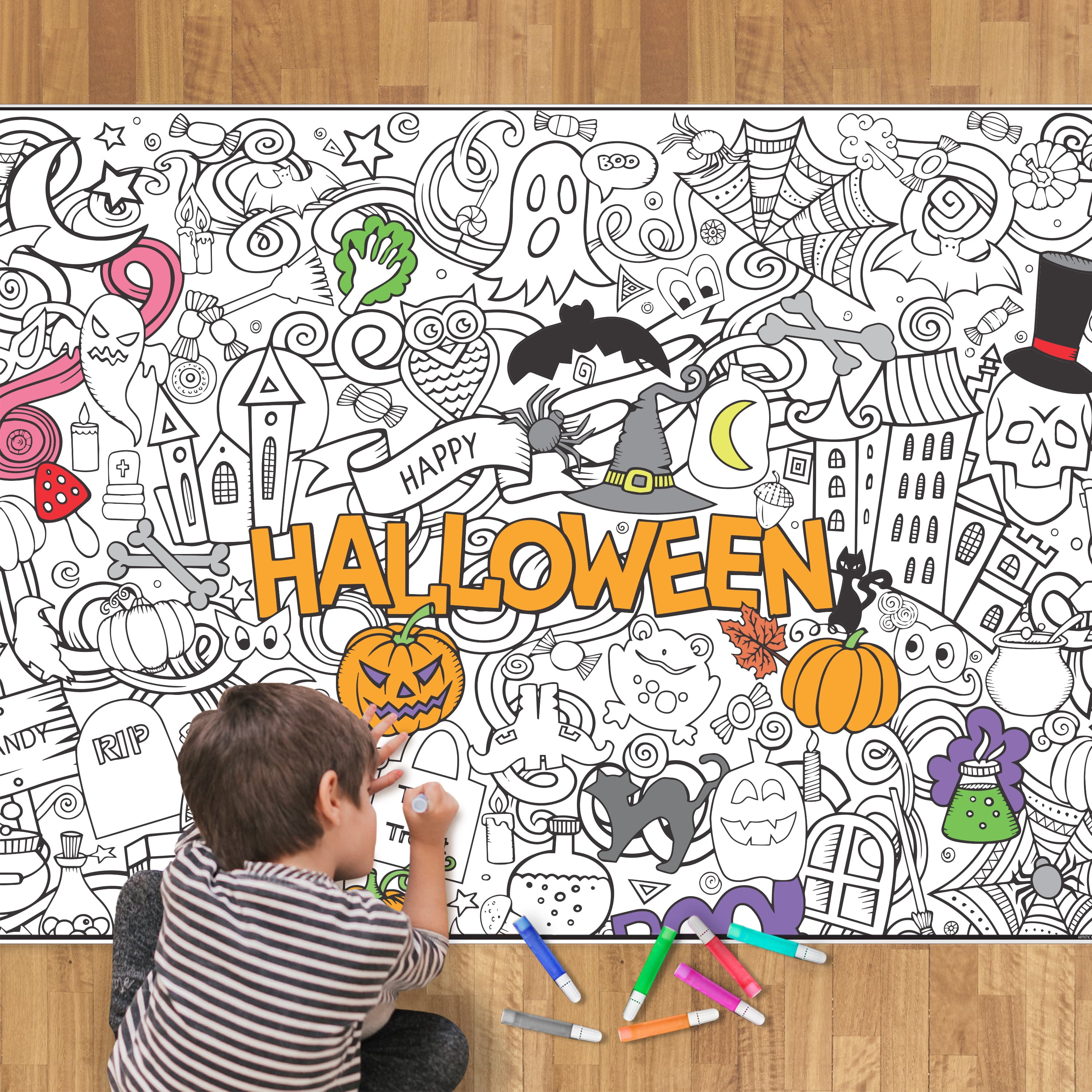 Giant Coloring Poster - Premium Jumbo Coloring Sheets for Kids & Adults ...