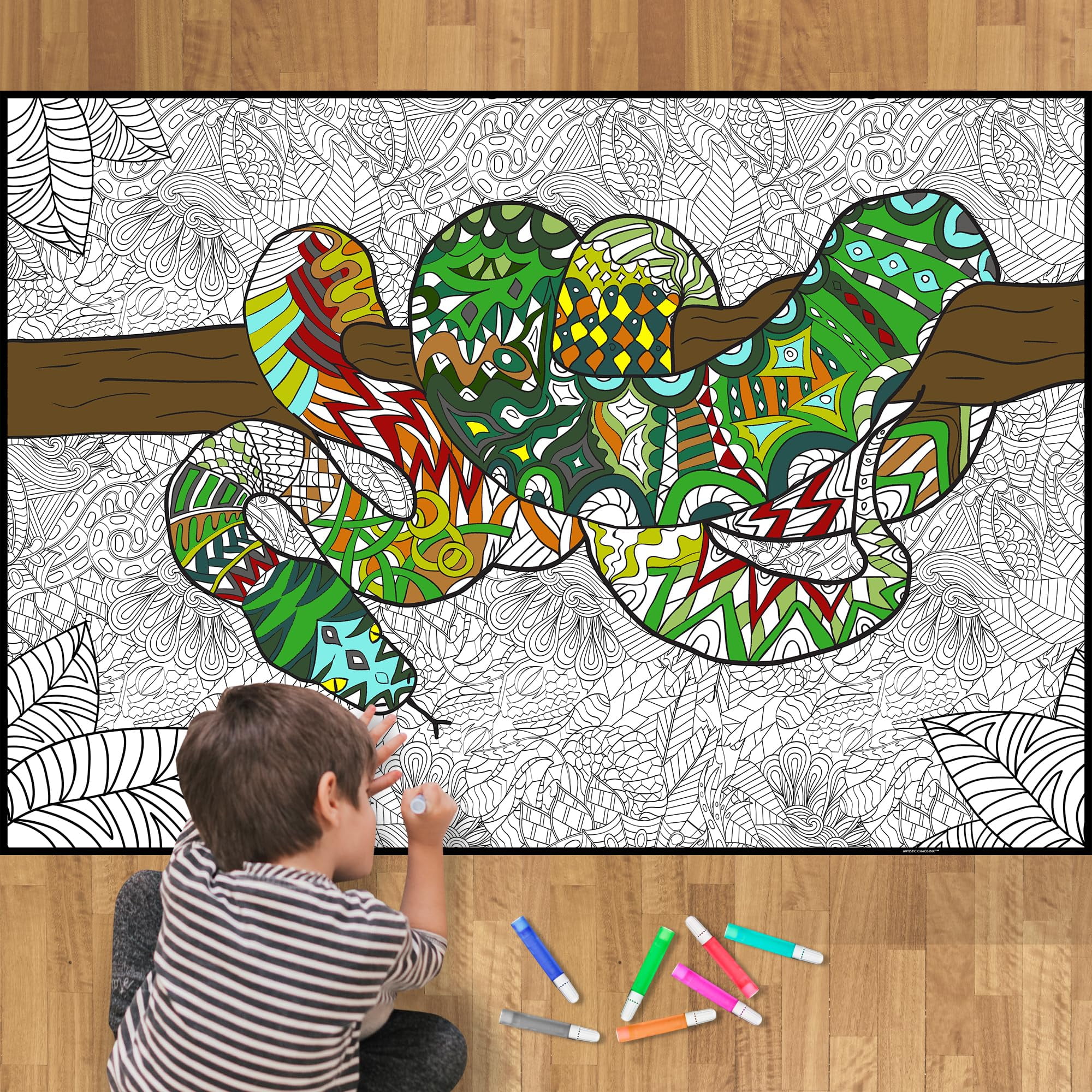 Giant Coloring Poster - Premium Jumbo Coloring Sheets for Kids & Adults ...