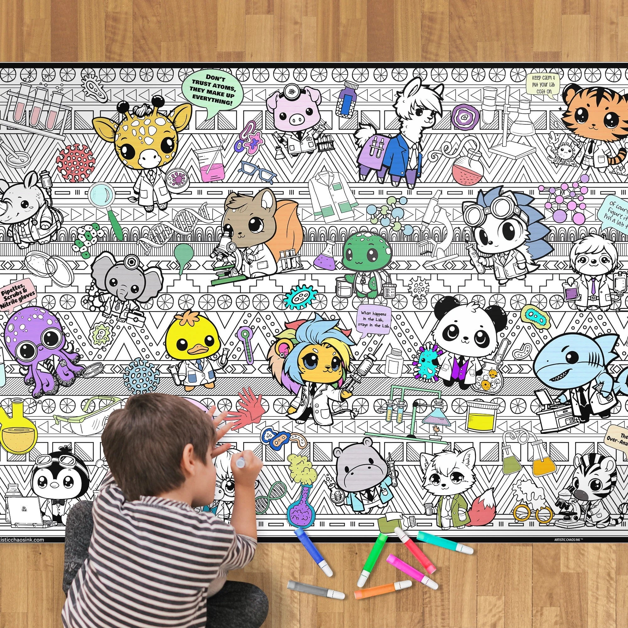 Giant Coloring Poster - Premium Jumbo Coloring Sheets for Kids & Adults ...
