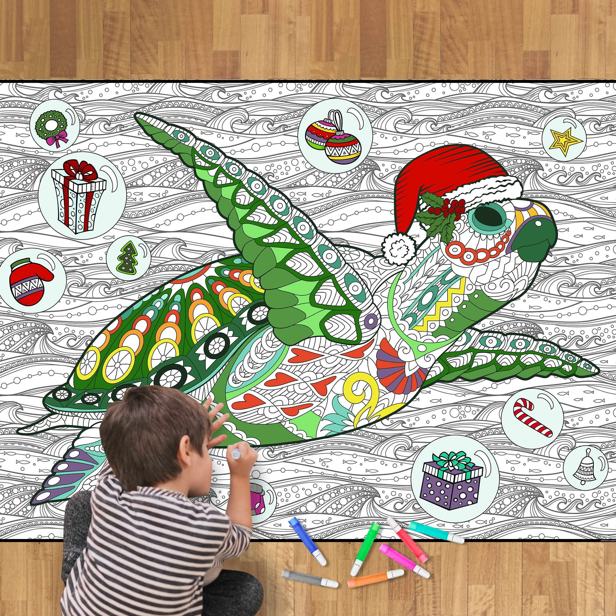 Giant Coloring Poster - Premium Jumbo Coloring Sheets for Kids & Adults ...