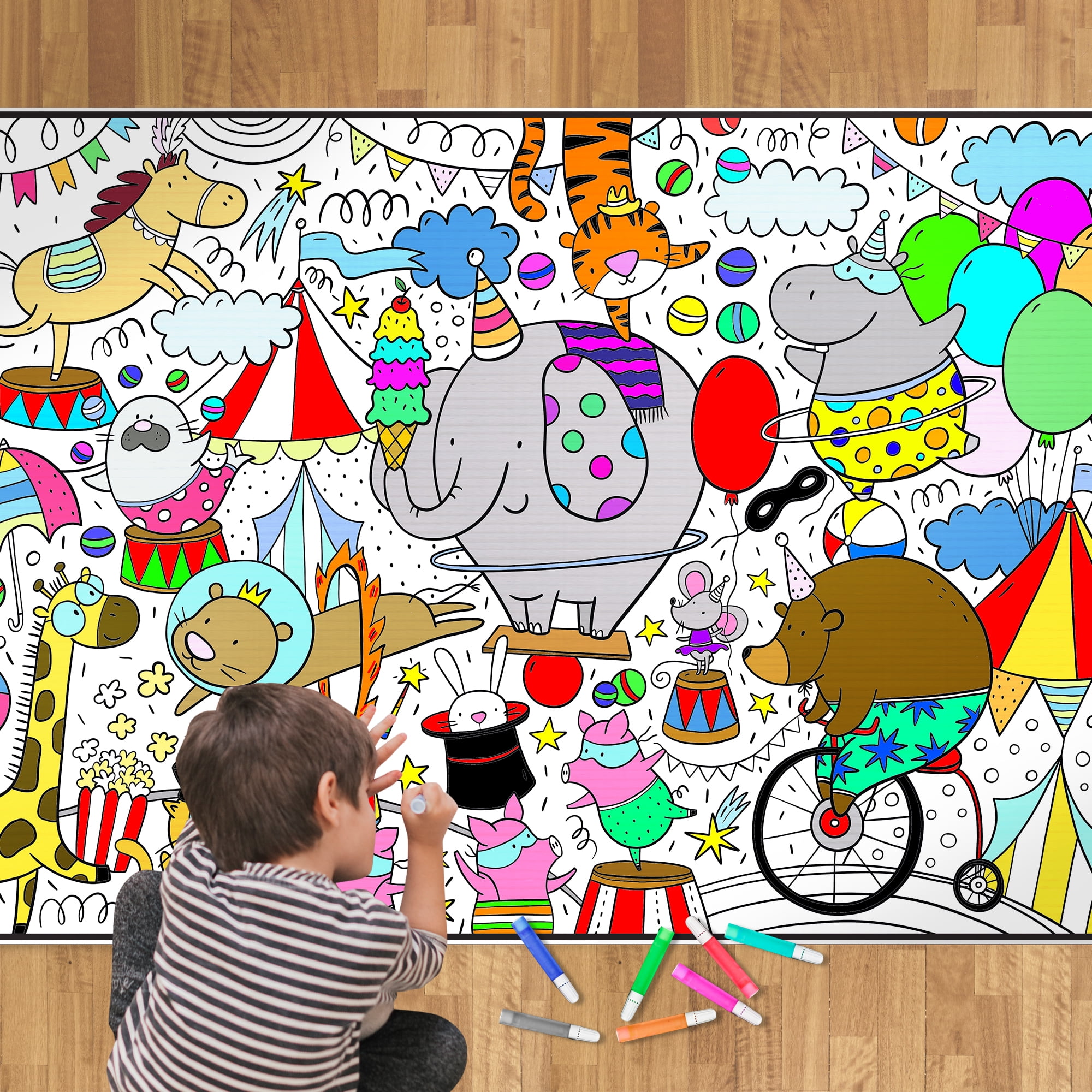 Giant Coloring Poster - Premium Jumbo Coloring Sheets for Kids & Adults ...