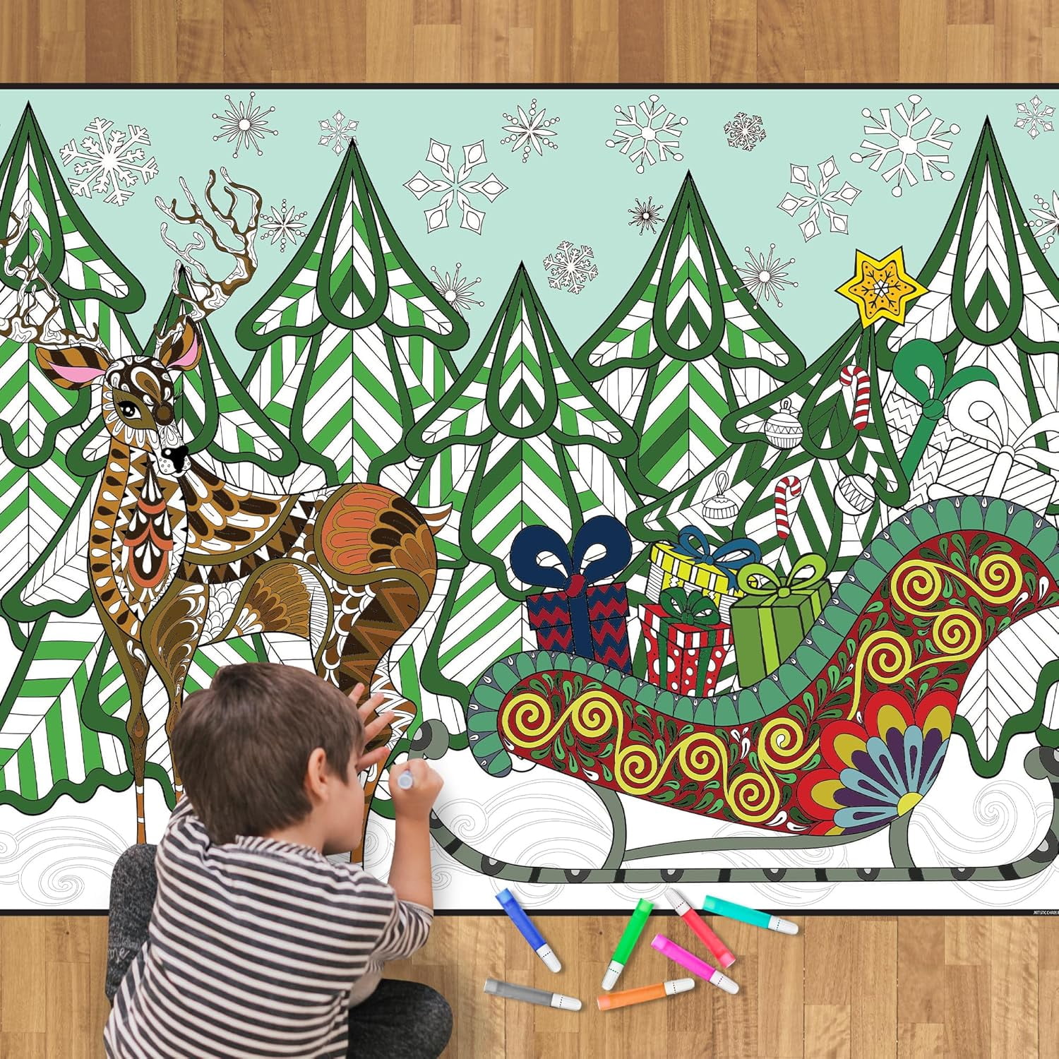 Giant Coloring Poster - Premium Jumbo Coloring Sheets for Kids & Adults ...