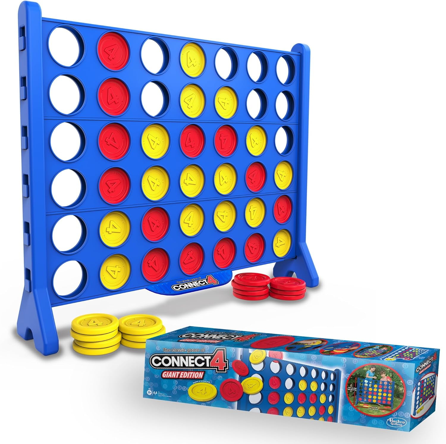 Giant Connect 4: Hasbro's Original Connect4 Game Super-Sized - 46.5 ...