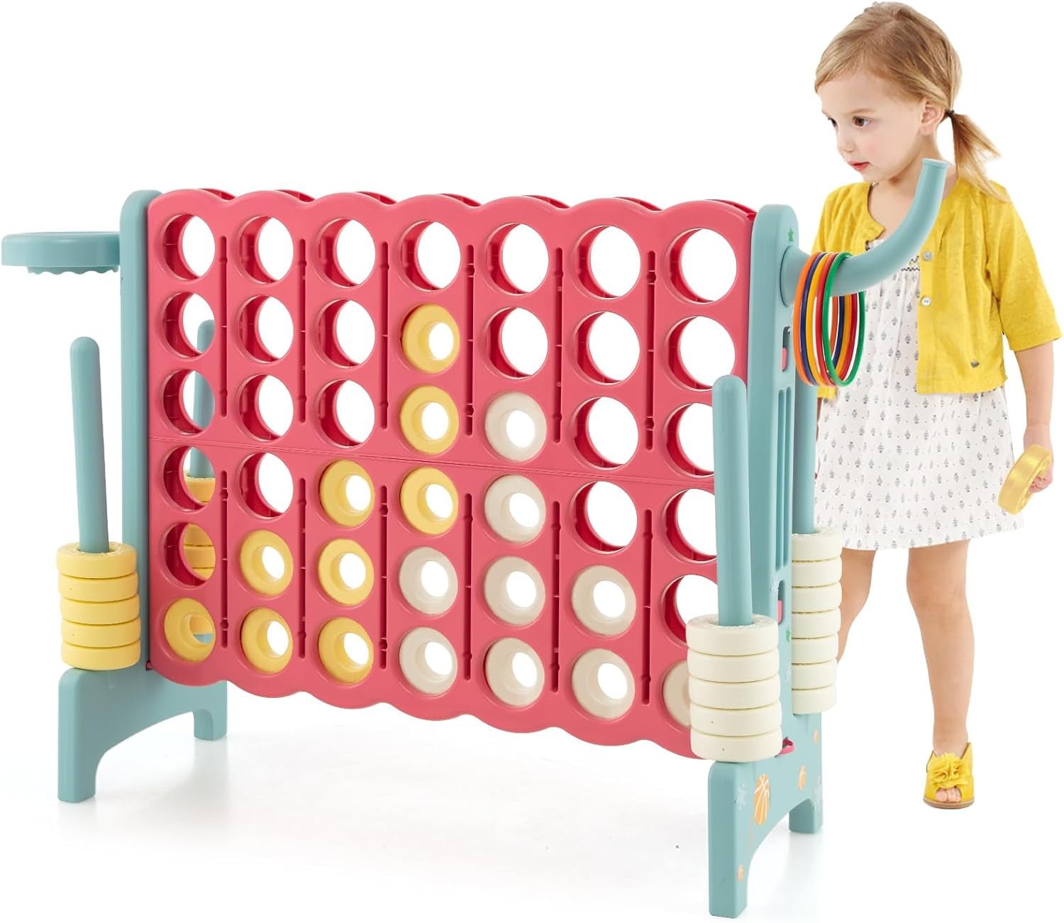 Giant Connect Game Outdoor, 4 in a Row Jumbo 4 to Score Connect Game ...