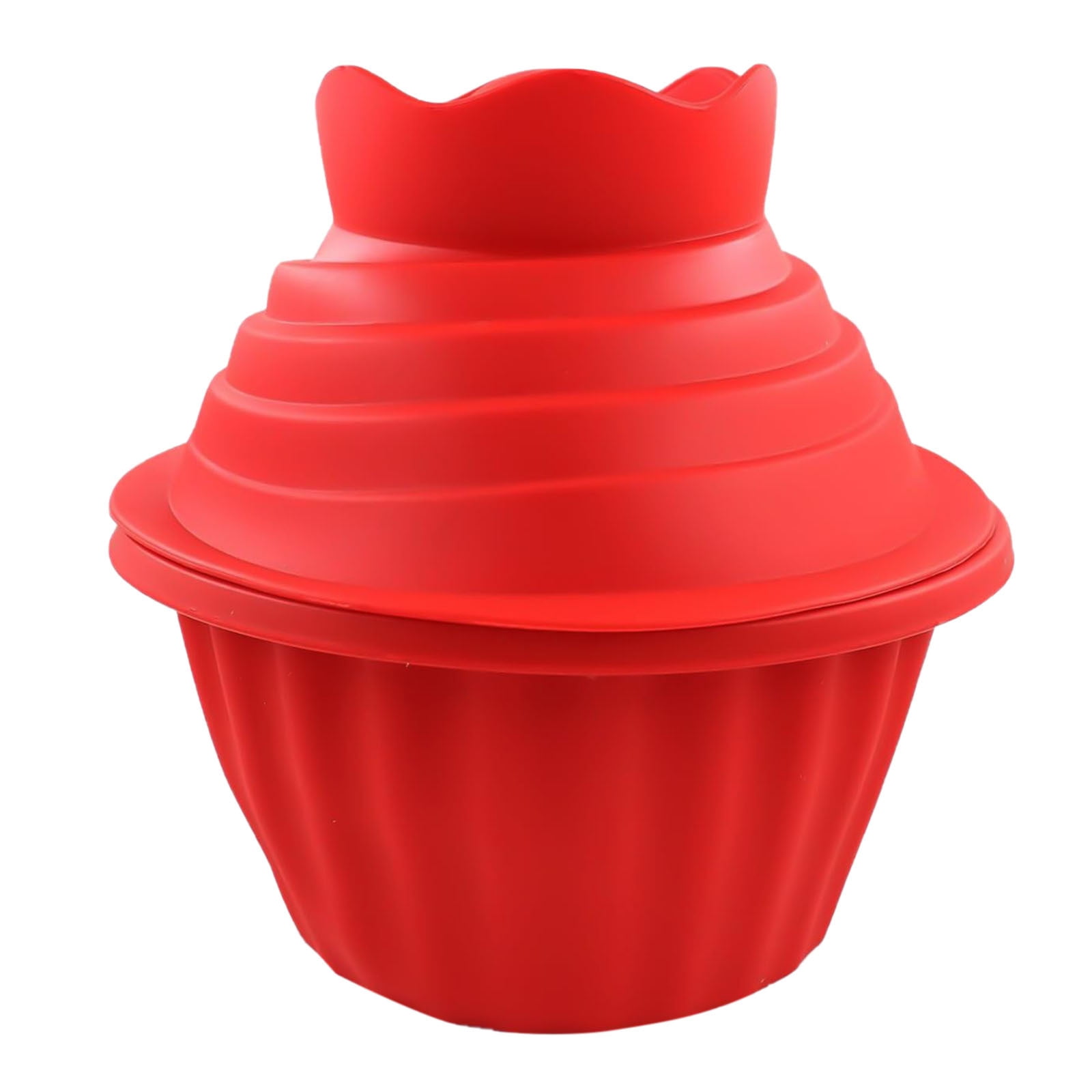 Giant Cupcake Baking Mold Set - Jumbo Silicone Cupcake Pan with Easy ...