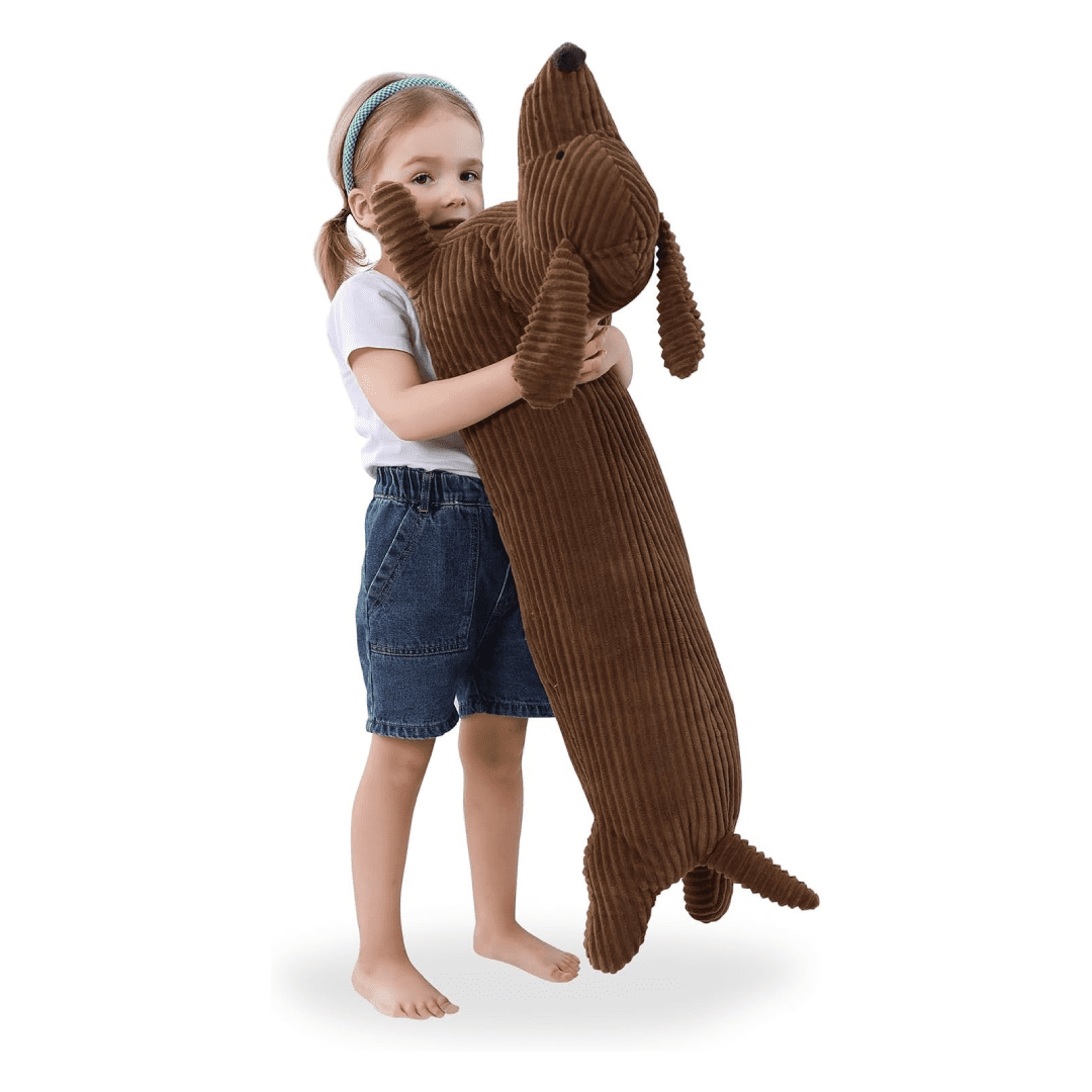 Giant Dachshund Dog Stuffed Animal Plush, Long Weiner Dog Body Pillow ...