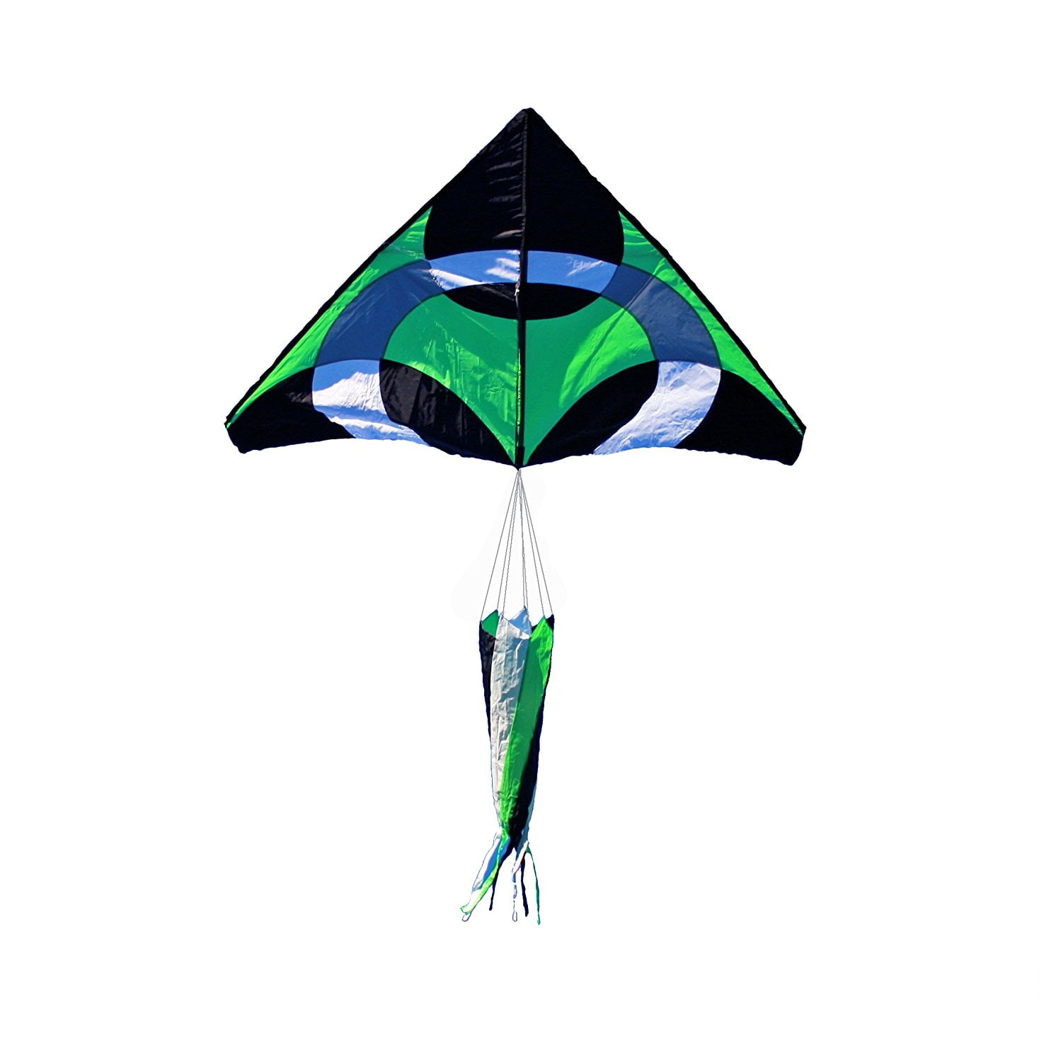 Giant Delta Ring iKite Delta Shape Premium Large Kite (Green) 6FT Wide ...