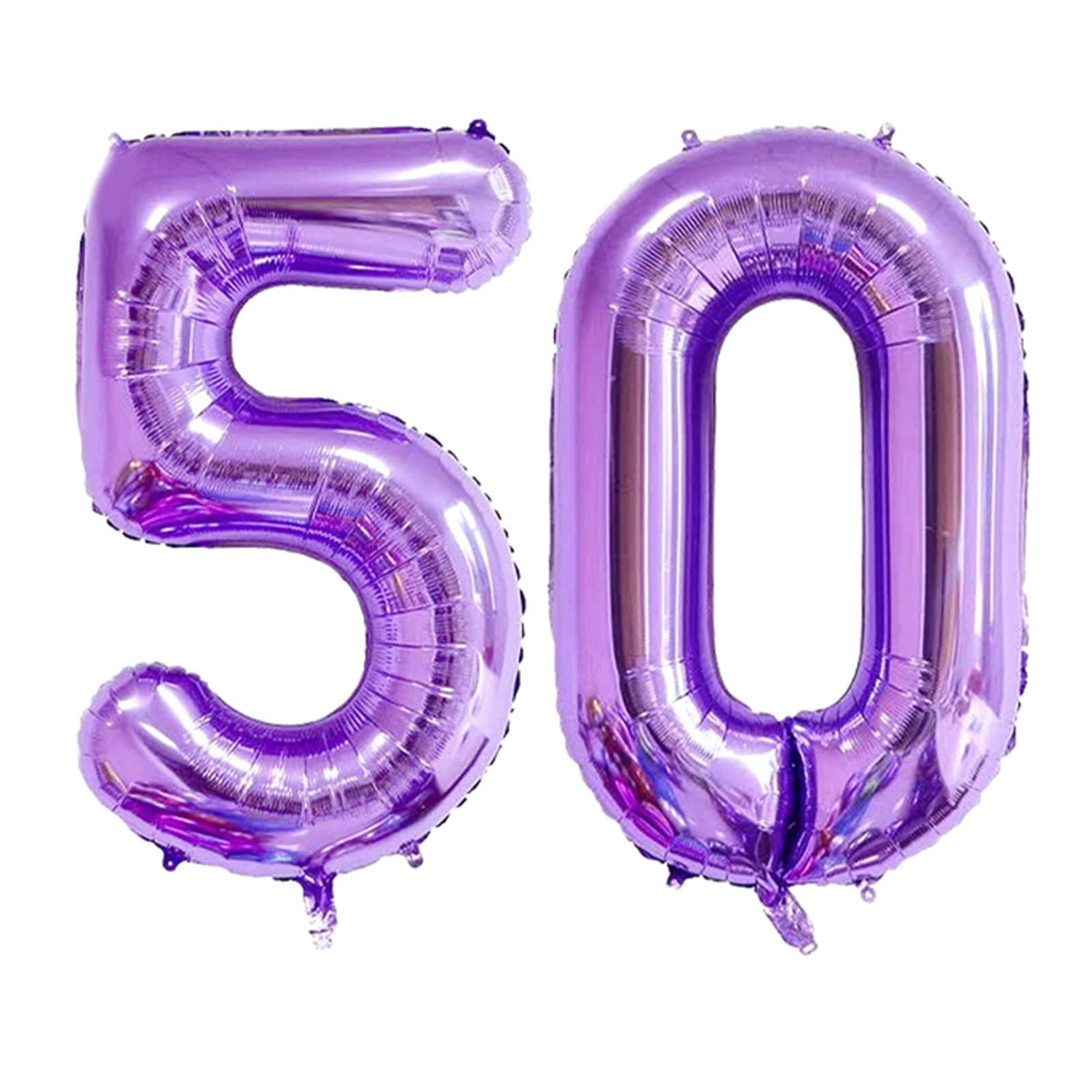 Giant Digital 50 Balloon Set - Jumbo 32" Number 50 Balloons for ...