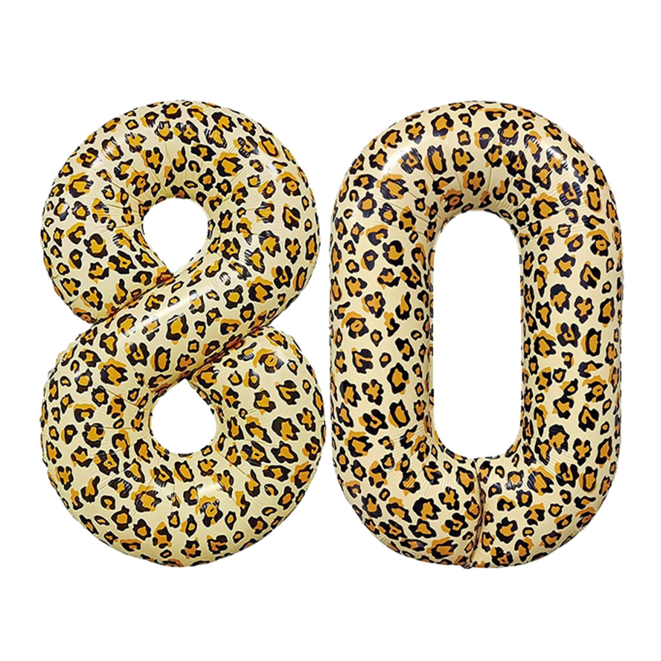 Giant Digital 80 Balloon Set - Jumbo 32" Number 8 Balloons for 80th ...
