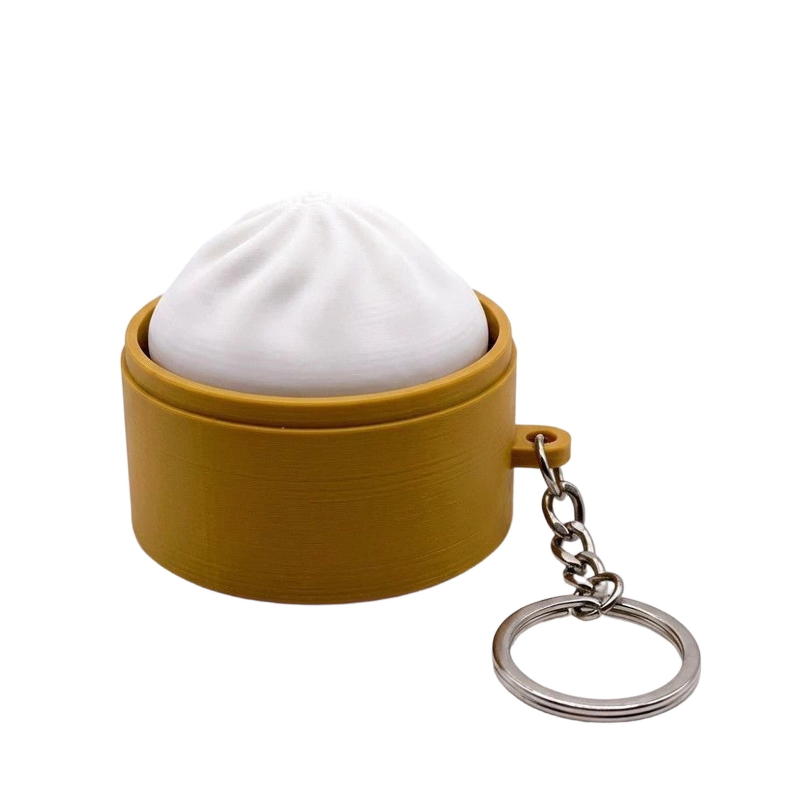Giant Dumpling Squishies, Steamed bun-shaped keychain with a glowing ...