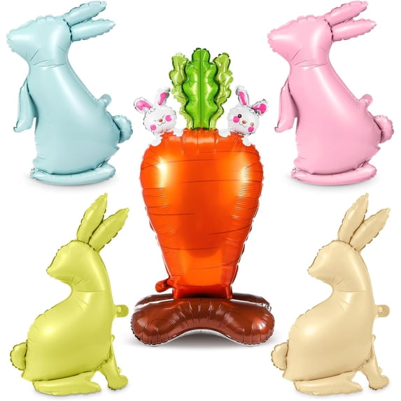Giant Easter Balloon Easter Bunny Decoration Inflatable Foil Balloon ...