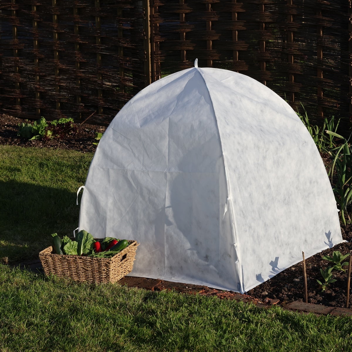 Tierra Garden Haxnicks 36" x 36" Polypropylene Fleece Plant Cover with ...