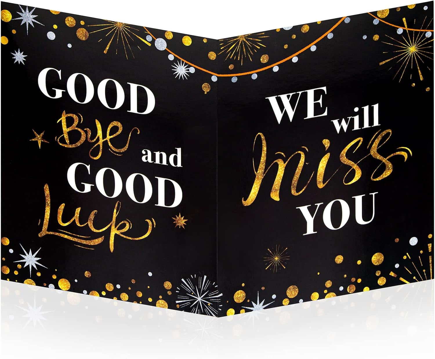 Giant Farewell Greeting Card, 13.8 x 21.6 Inch Good Luck Office ...