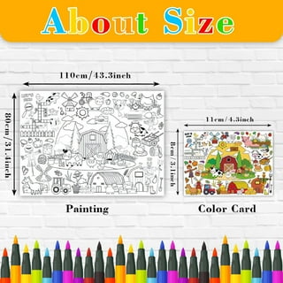giant size coloring pages posters mural
