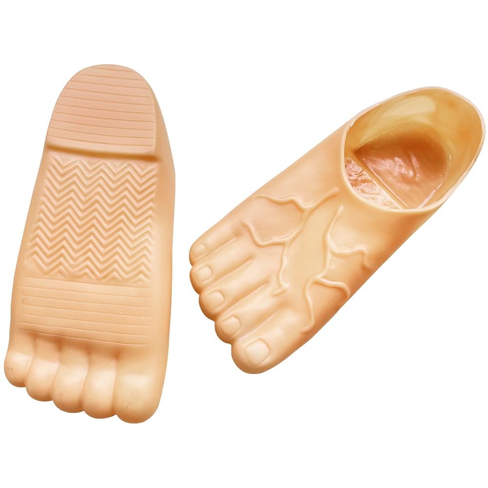 Giant Feet Slippers Masquerade Parties Costumes Bare Funny Realistic ...