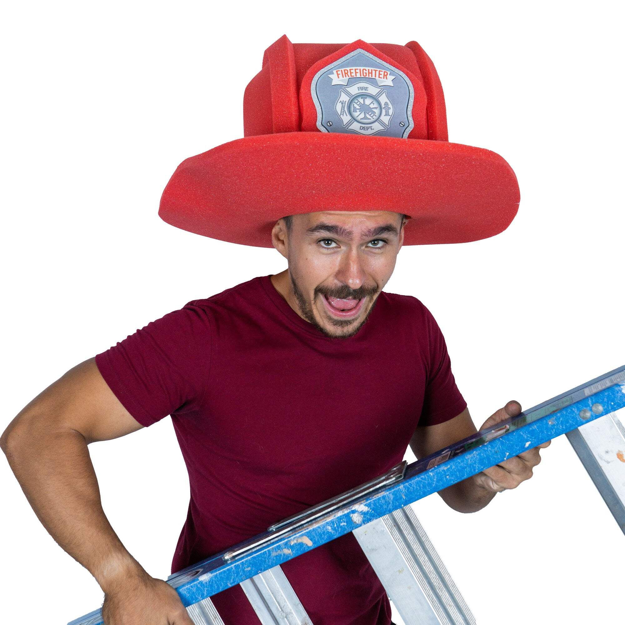 Adult Firefighter Hat - Fireman Accessories Officer - Giant Firefighter ...