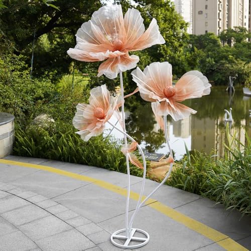 Giant Flowers for Decoration,66.9" Tall Floor Standing Life Size Silk ...