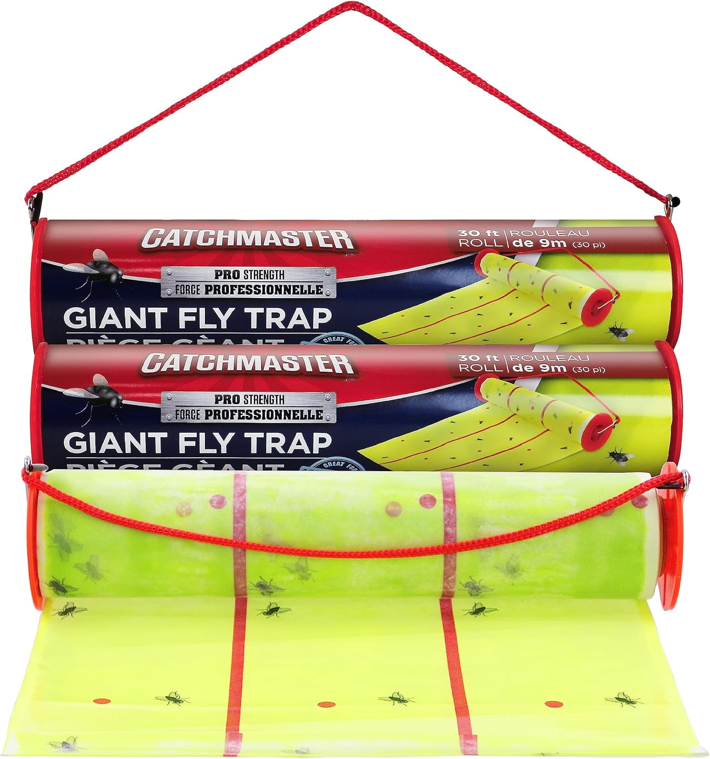 Giant Fly Glue Trap 3-Pack 30 Feet Each, Adhesive Fly Traps Outdoor ...