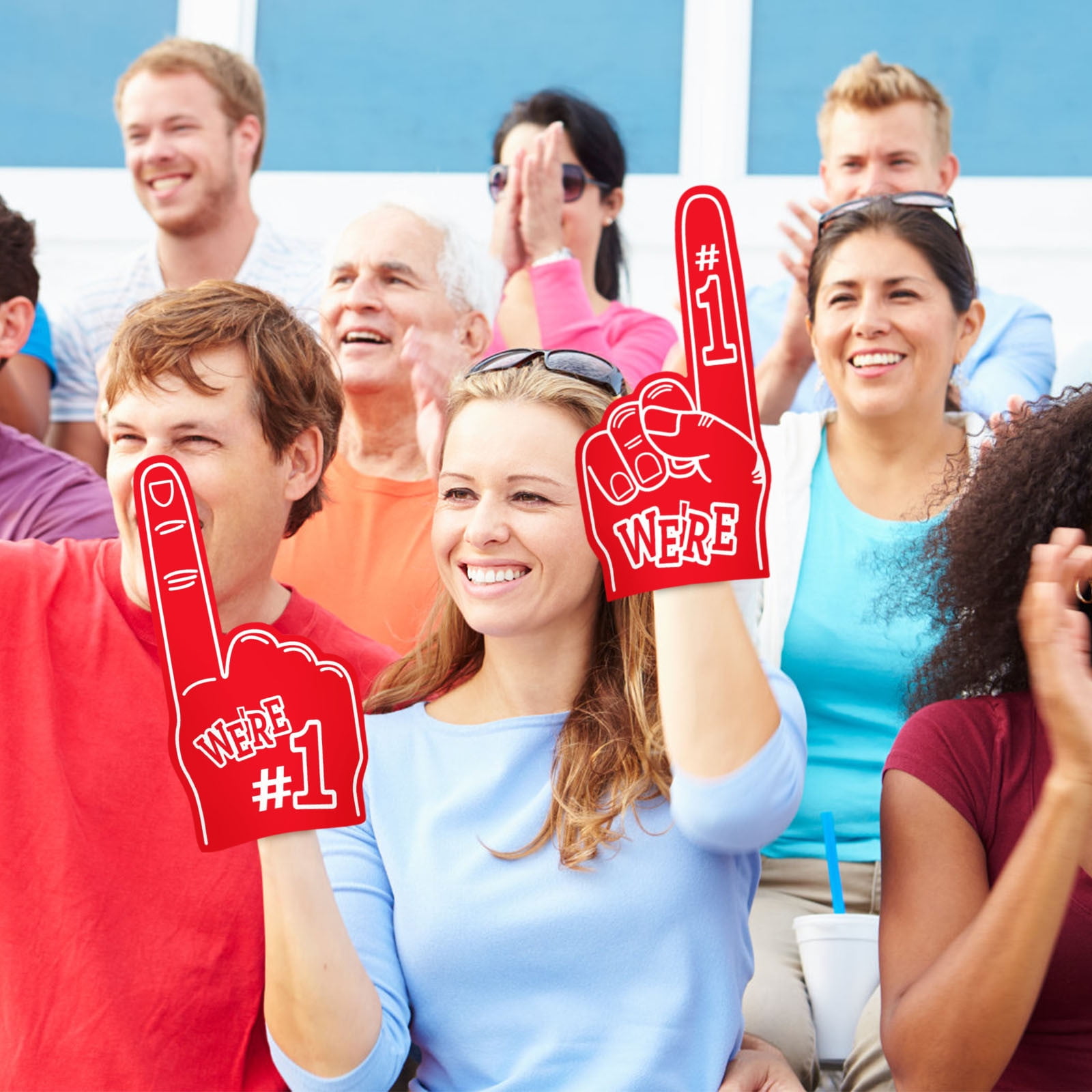 Giant Foam Finger 46CM- We're Number 1 Foam Hand for All Occasions ...