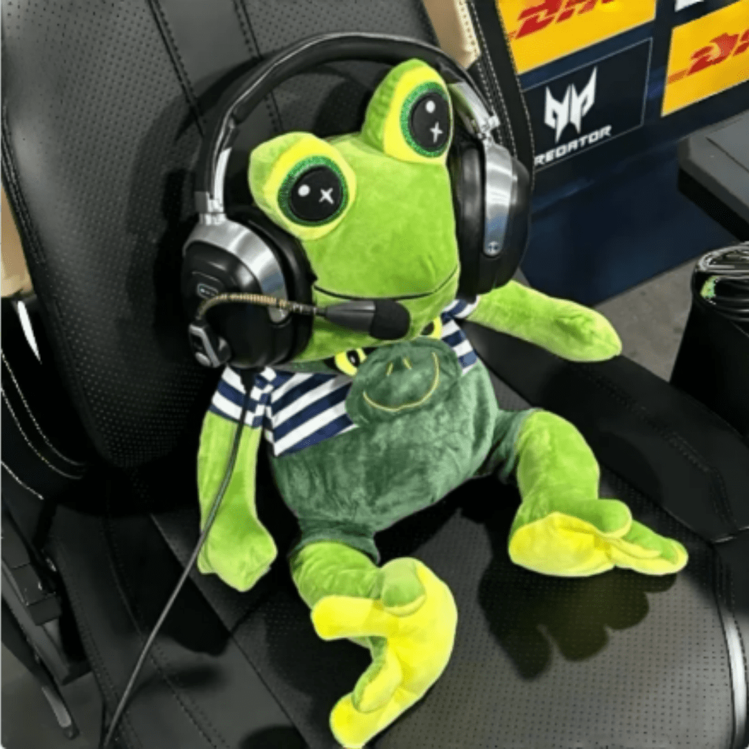 Giant Frog Stuffed Animal Soft Toy Big Green Frog Plush Toy Accompany ...