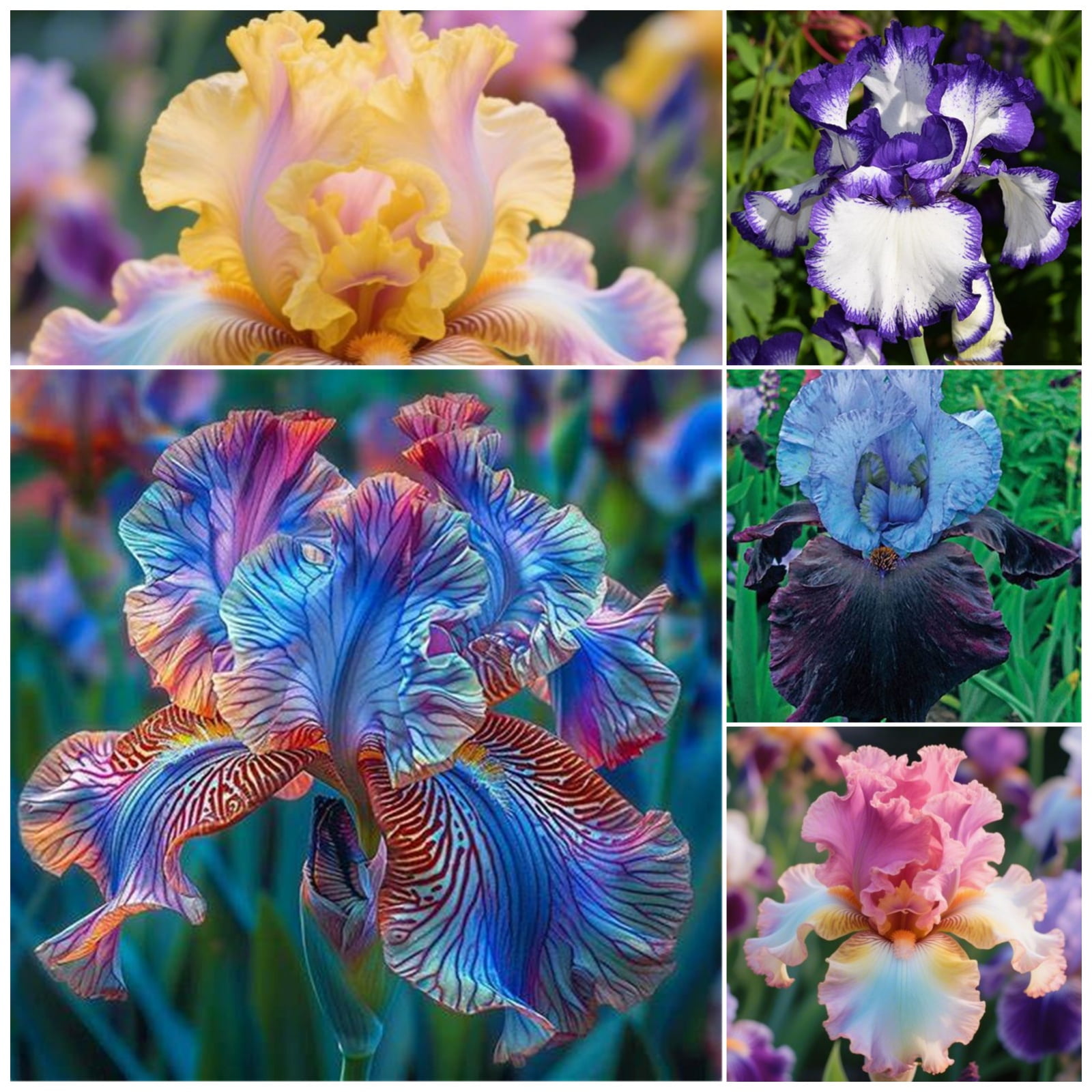 Giant Garden Ornaments - Fast Grow [Iris Mix Bulk] Plant) for Home ...
