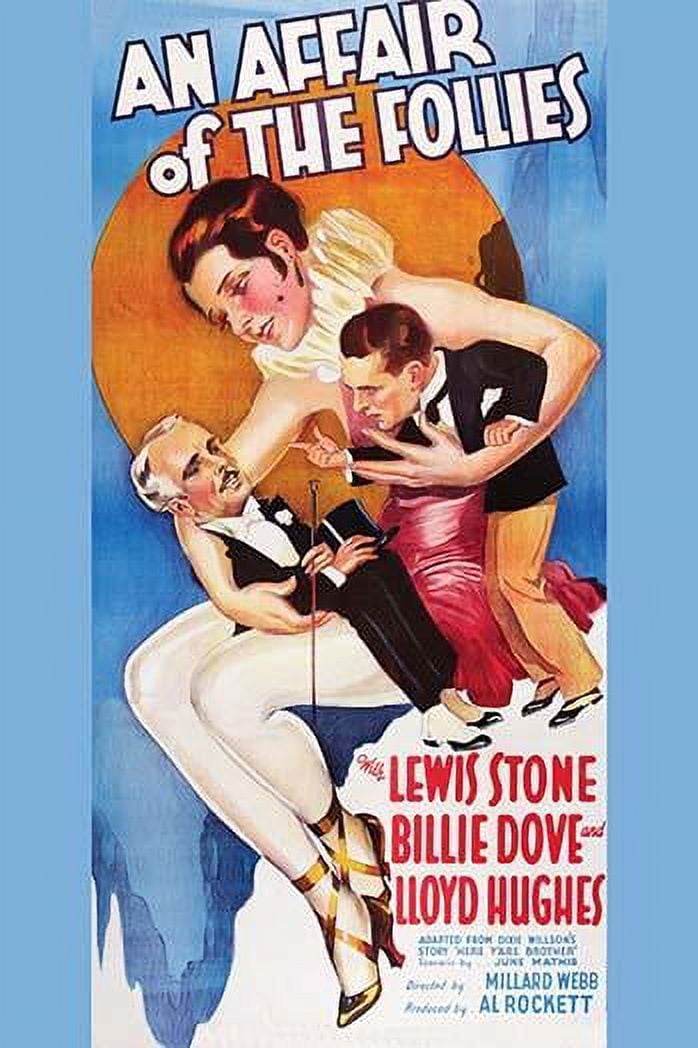 Giant Girl holds tow men in her lap, both nattily dressed, one in a tuxedo Poster Print (24 x 36 ...